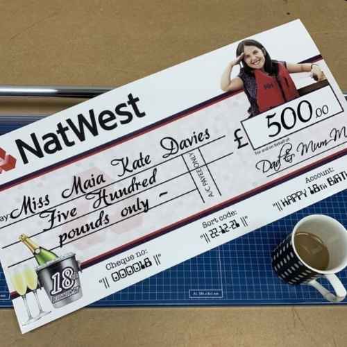 Grant Cheque – Custom Giant Presentation Cheques for Events