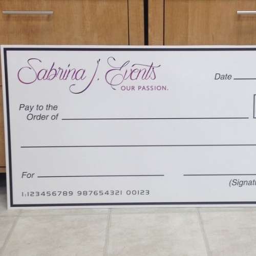 Grant Cheque – Custom Giant Presentation Cheques for Events